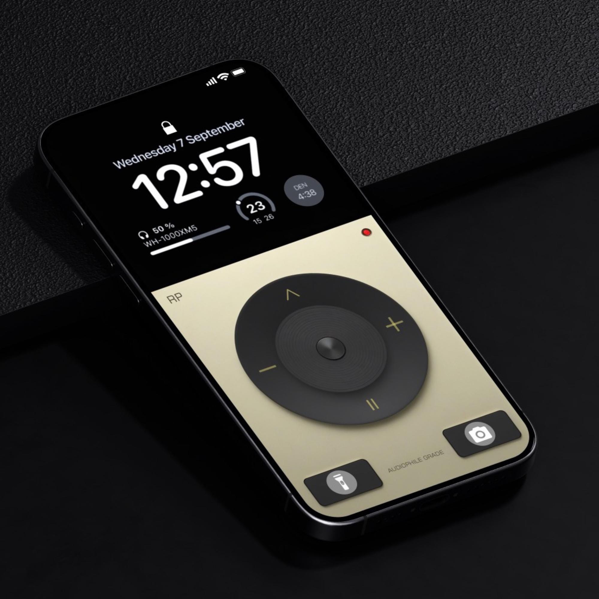 Retro Audio Control iPhone Wallpaper | Vintage Music Player-themed ...