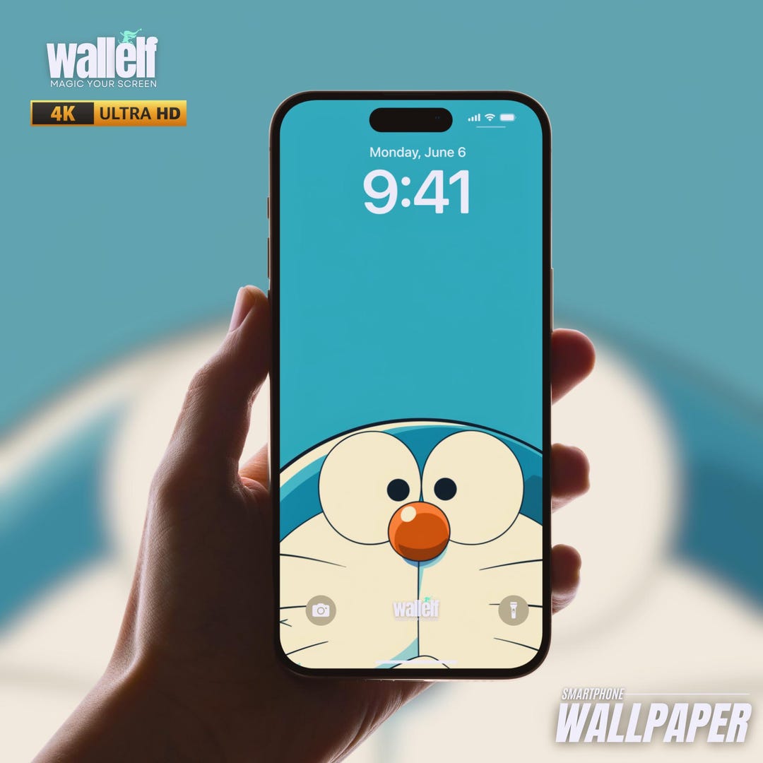 4K Ultra HD Doraemon Phone Wallpaper Iconic Blue Robot Cat Design for ...