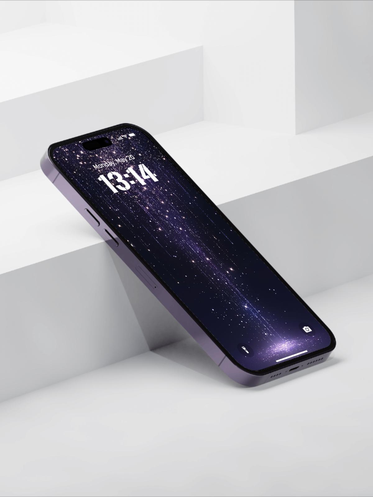 Sparkling Starlight 4K Wallpaper | Enchanting Starry Night Lock Screen ...