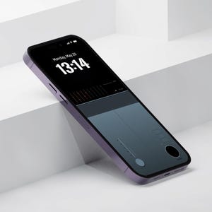 Minimalist Blue Tech Wallpaper | Futuristic Digital Design for Ios ...