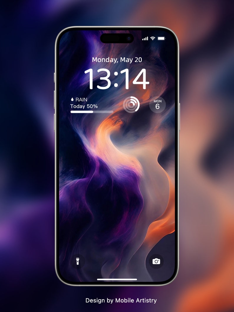 Ethereal Swirl Phone Wallpaper | High-resolution Digital Instant ...