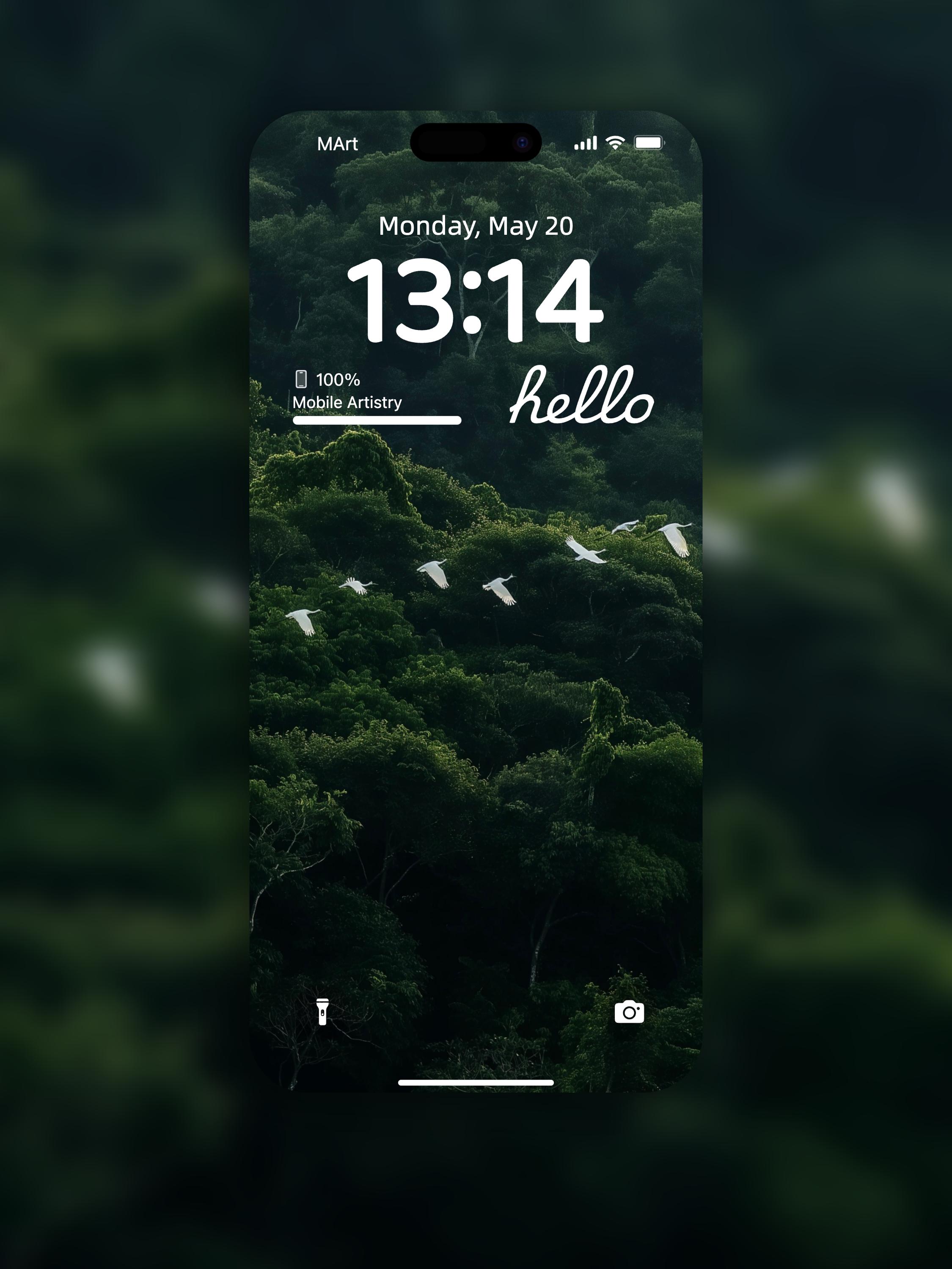 Birds in the Forest 4K Phone Wallpaper - Serene Nature Scene for iPhone ...