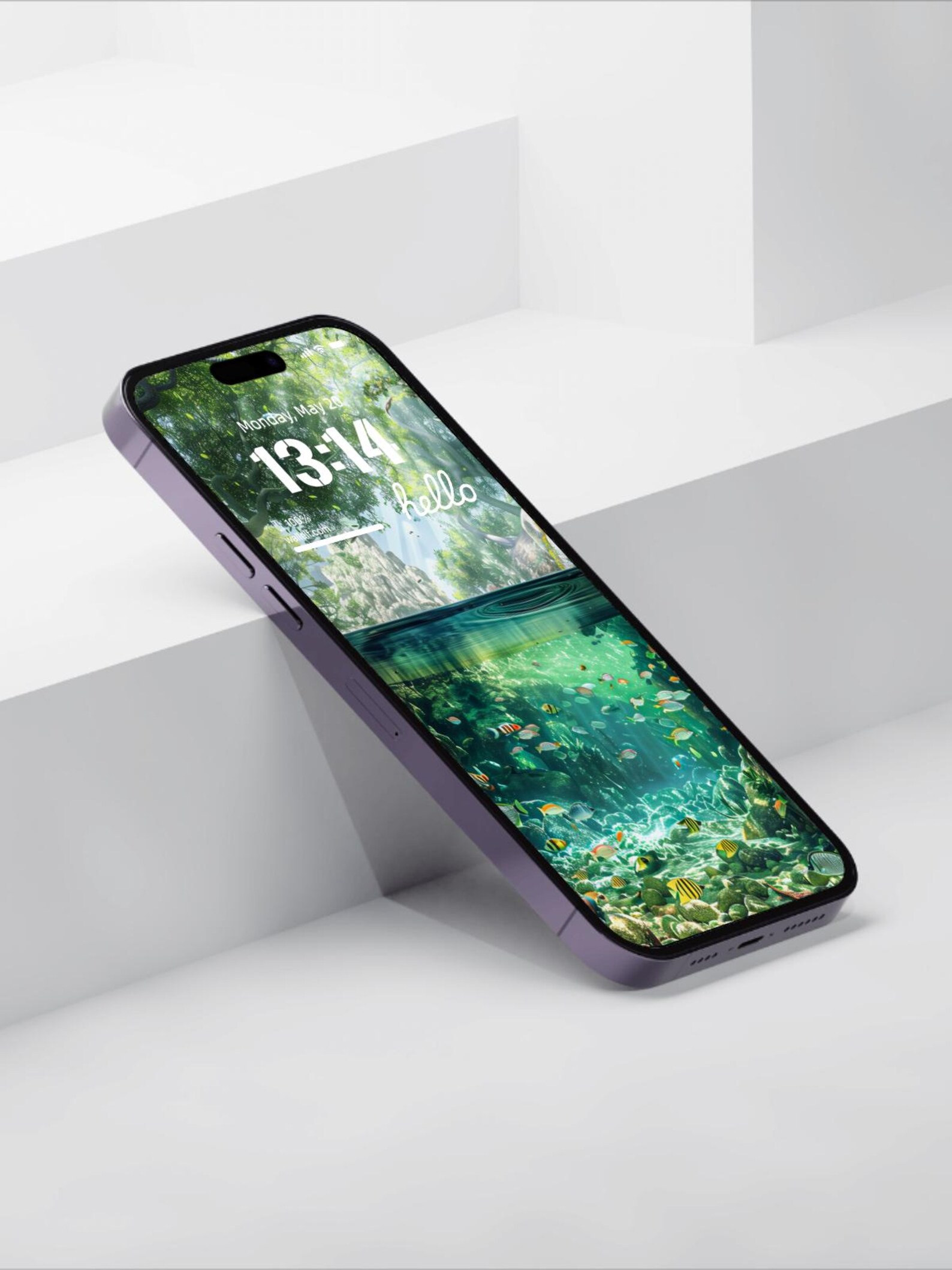 Tropical Underwater Jungle 4K Wallpaper | Nature Landscape | Vibrant ...