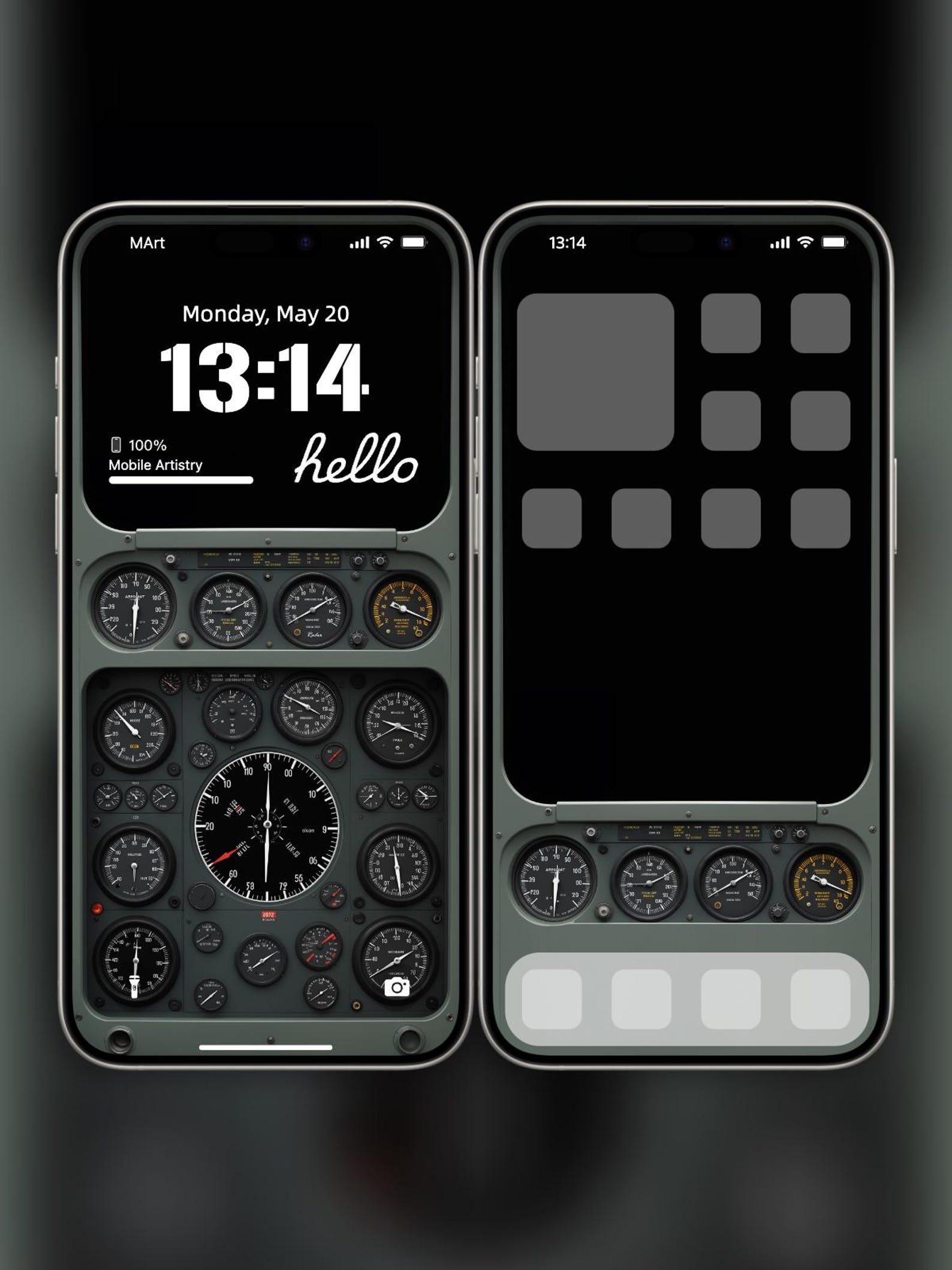 Aviation Dashboard 4K Wallpaper Retro Cockpit Instrument Panel Design ...
