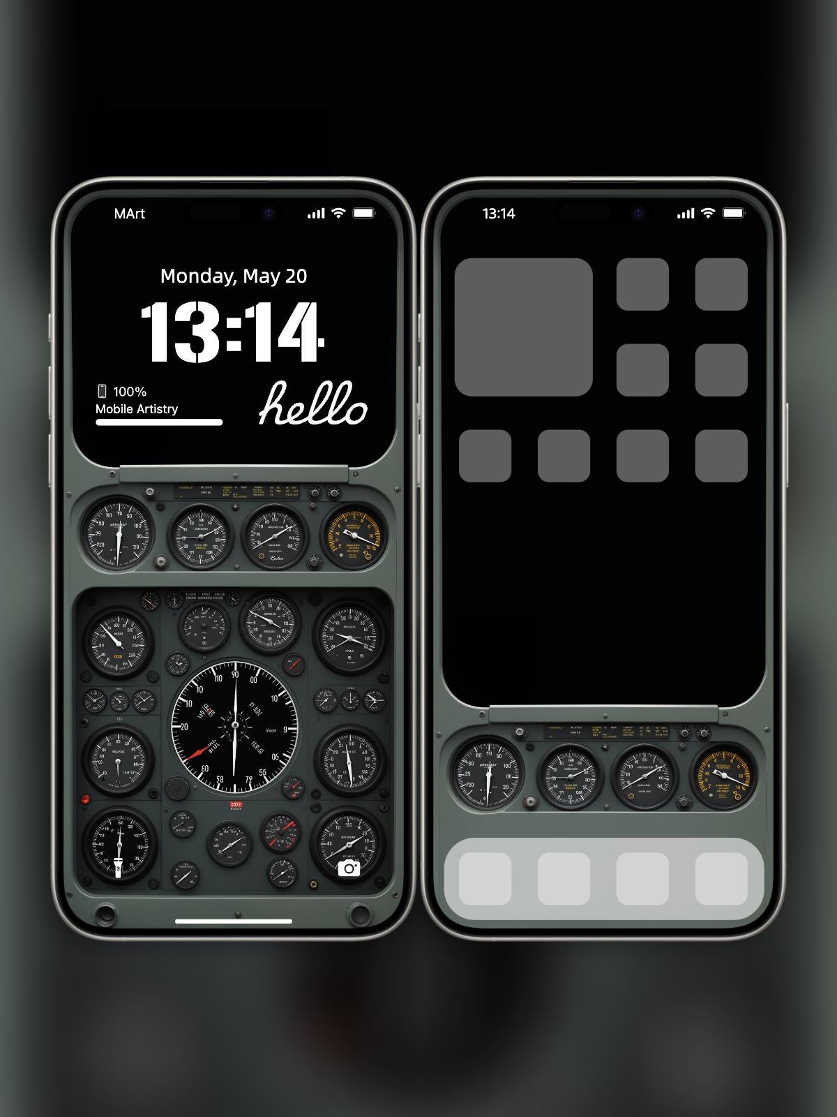 Aviation Dashboard 4K Wallpaper Retro Cockpit Instrument Panel Design ...