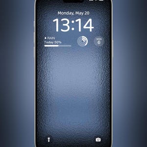 Blue Gradient Phone Wallpaper - High-res PNG - Modern Lock Home Screen ...