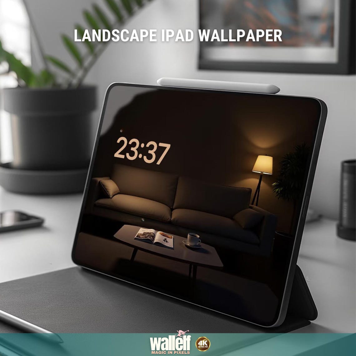 Modern Cozy Living Room iPad Wallpaper | 4K Minimalist Aesthetic iPad ...