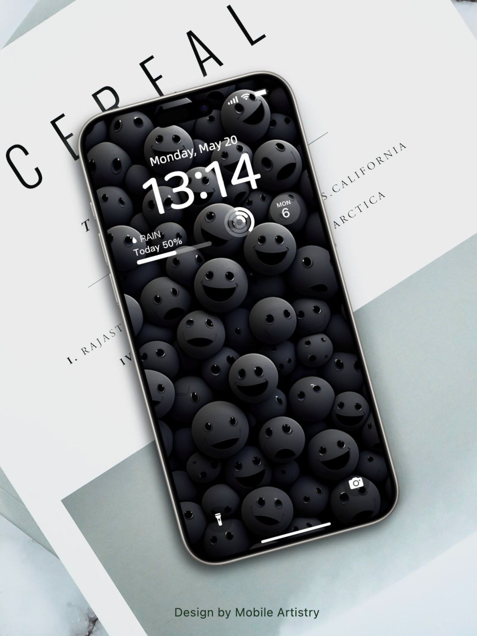 Dark Smiley Faces Mobile Wallpaper | Monochrome Smiley Background | HD ...