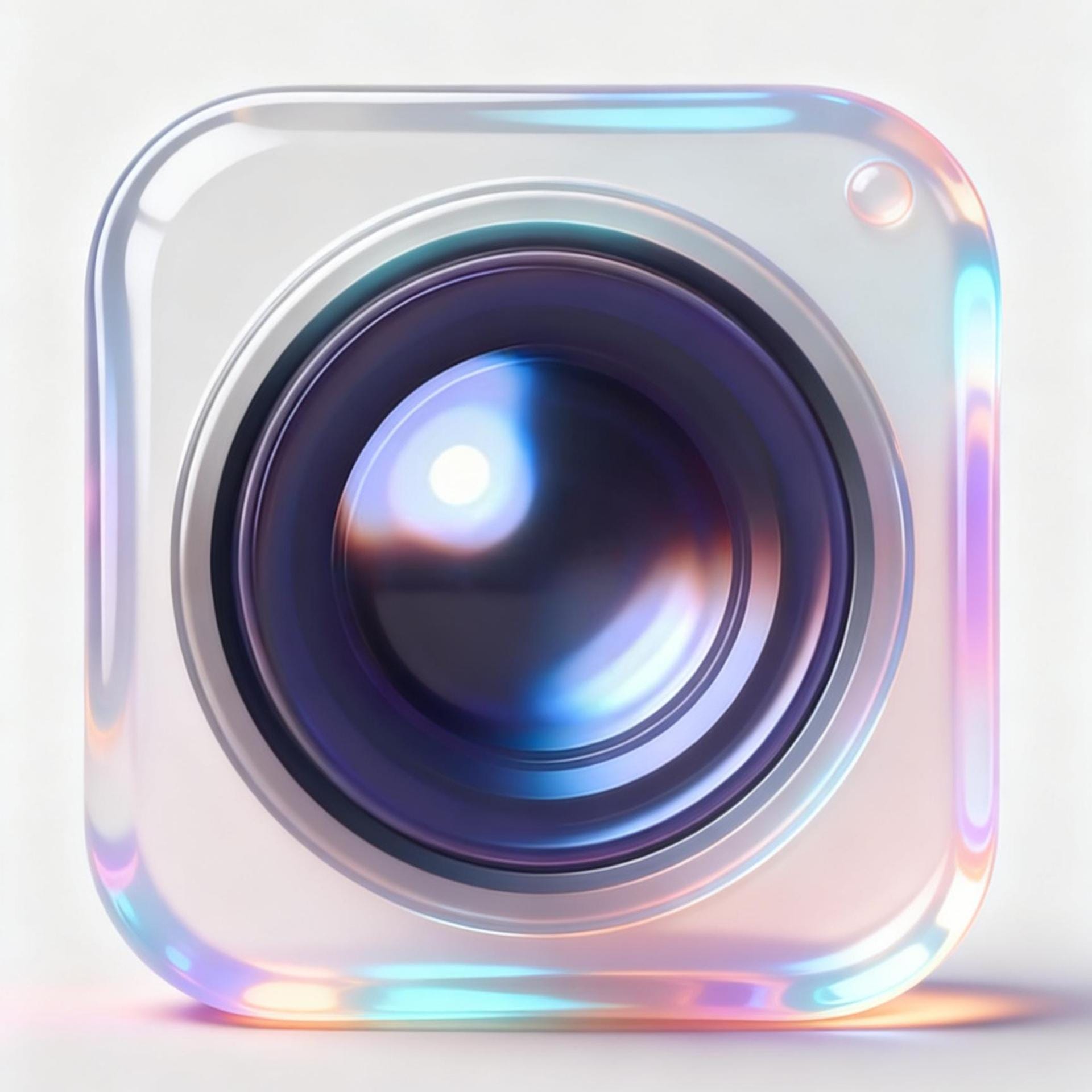 250 Crystal Glass App Icons – Iridescent 3D Prism Theme for Ios ...