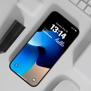 Abstract Gradient iPhone Wallpaper Set | Dark Aesthetic Lock Screen ...