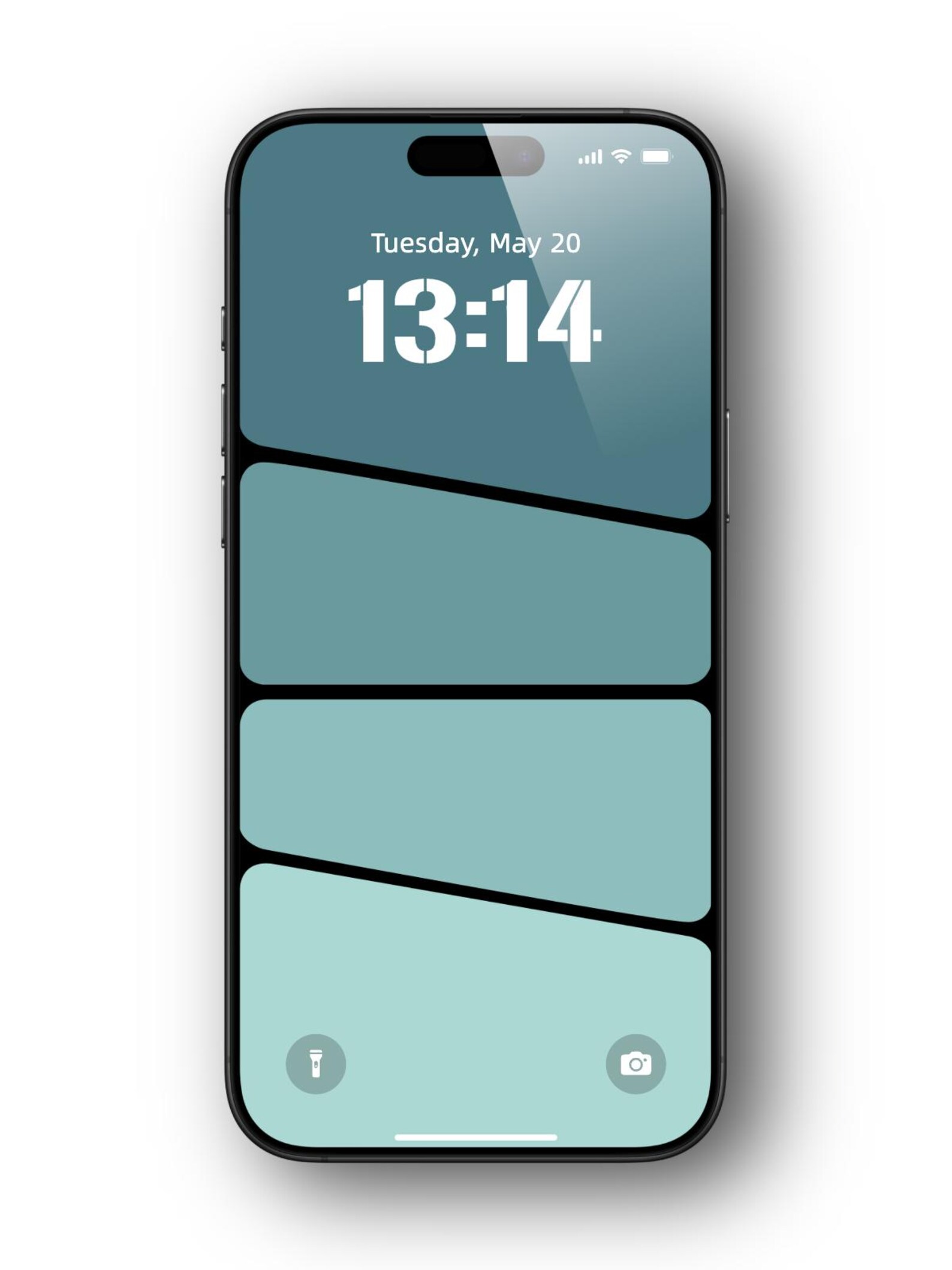 Aesthetic Gradient Split Wallpaper Set | Teal Blue iPhone iPad ...