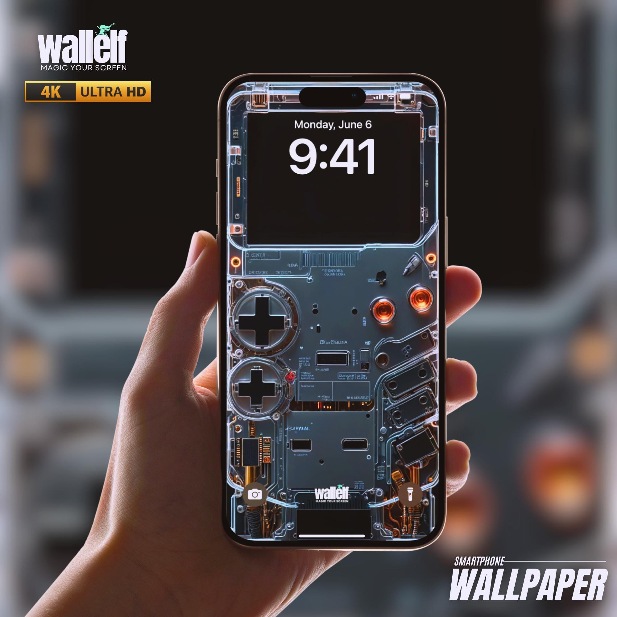Retro Circuit Board Game Controller Wallpaper | 4K Ultra HD Digital ...