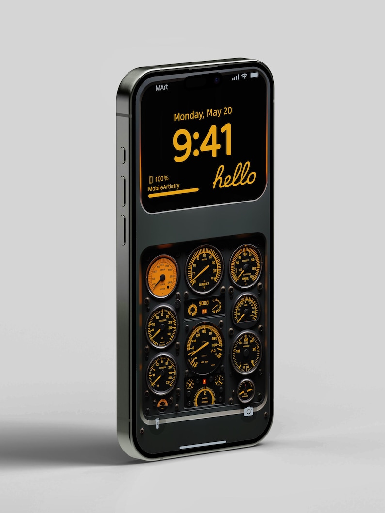 Retro Cockpit iPhone Wallpaper | Vintage Aviation Instrument Background ...