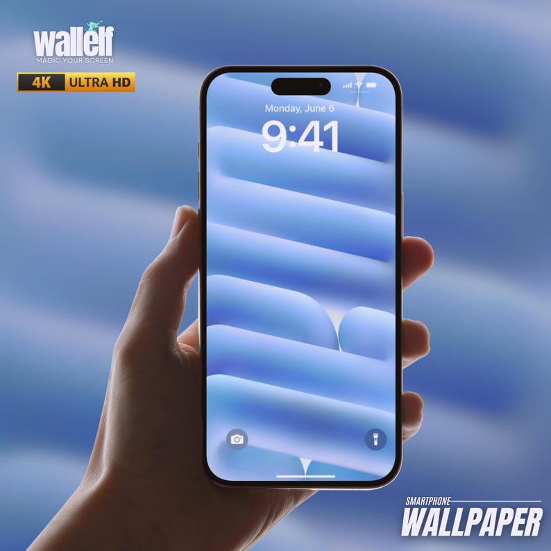 Calm Blue Gradient 4K Ultra HD Wallpaper | Soft and Relaxing Digital ...