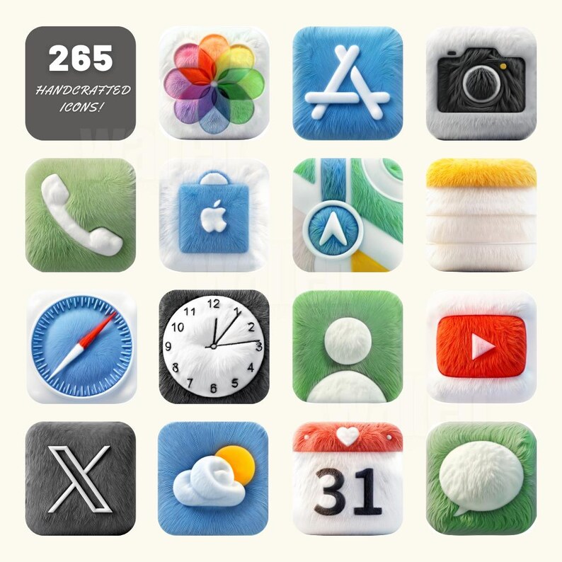 Exclusive 265 Handcrafted 3D App Icons | Custom Minimalist Icon Pack ...