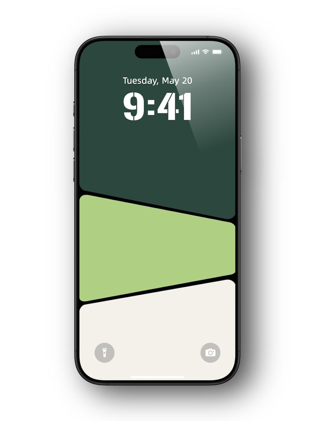 Minimalist Green iPhone Wallpaper | Abstract Ios Lock Screen Background ...