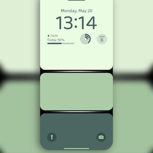 Minimalist 3-color Block 4K UHD Phone Wallpaper - Soft Green Tones for ...