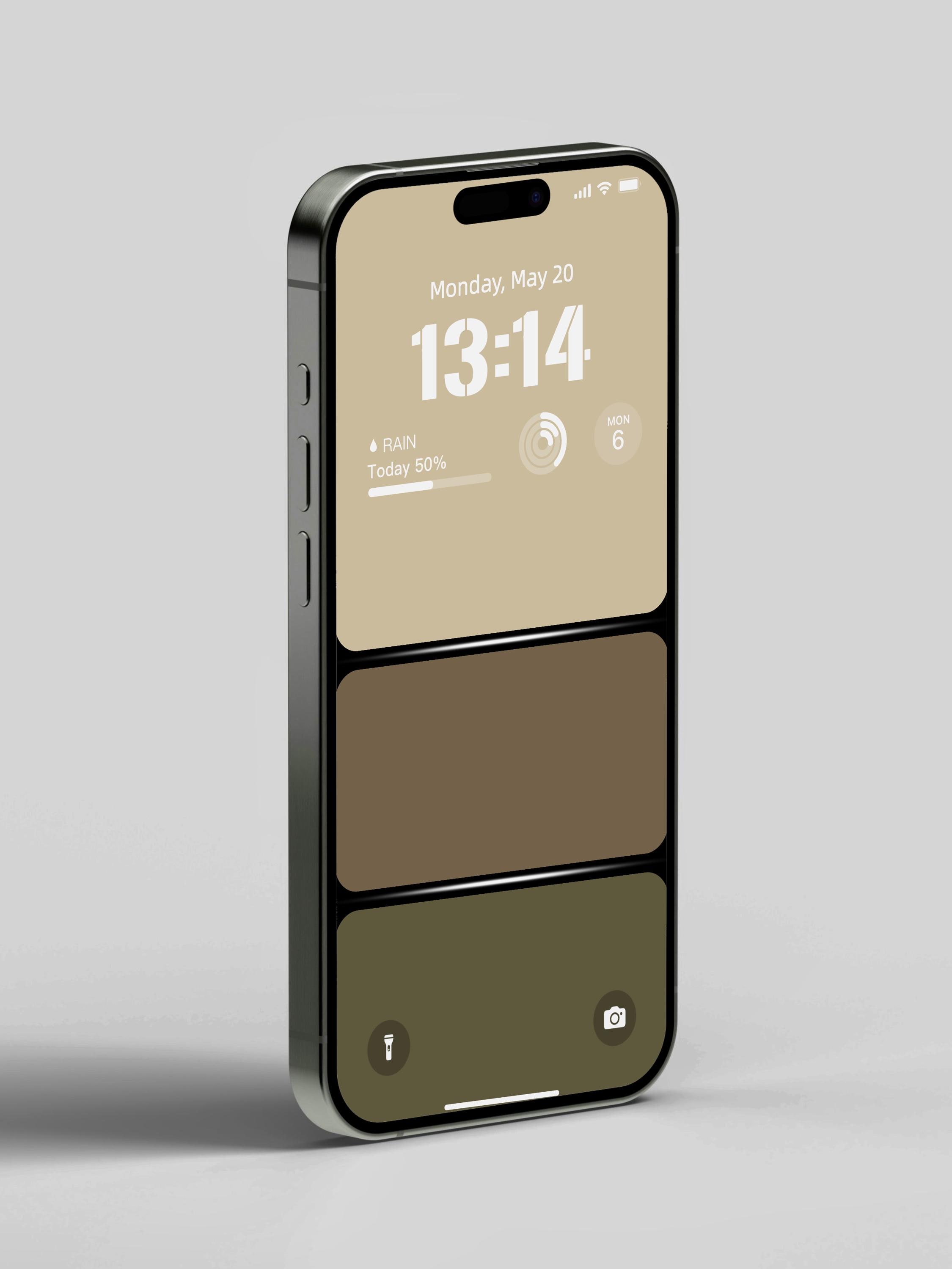 Minimalist 4K UHD 3-color Block Phone Wallpaper - Neutral HD for iPhone ...