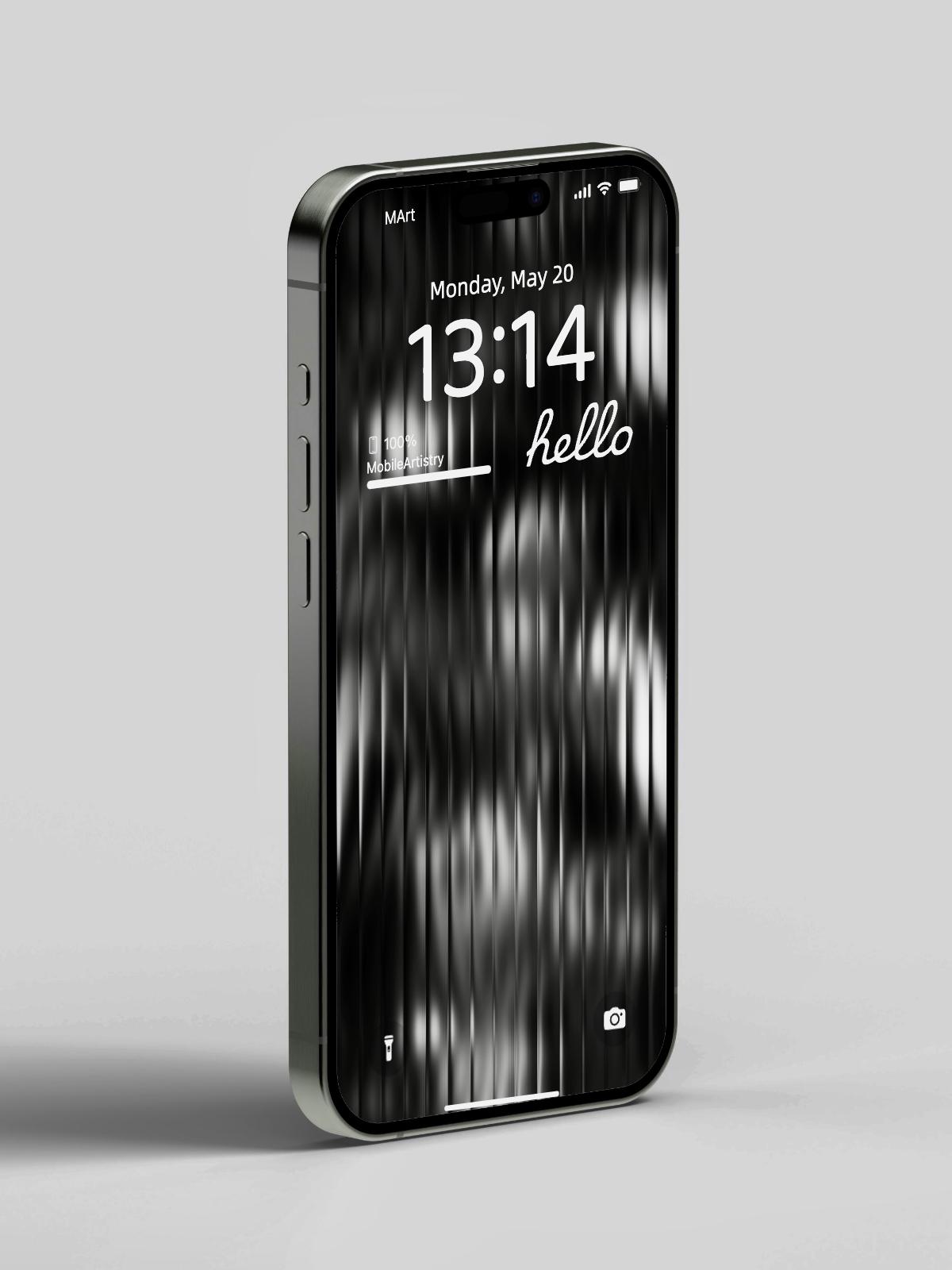 Black Ribbed Glass Texture Phone Wallpaper for iPhone & Android ...