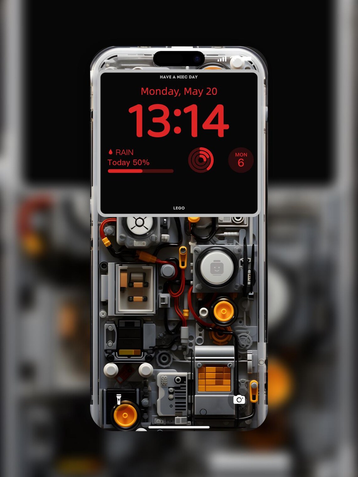 Futuristic Transparent Circuit Board Phone Wallpaper - High-res PNG ...