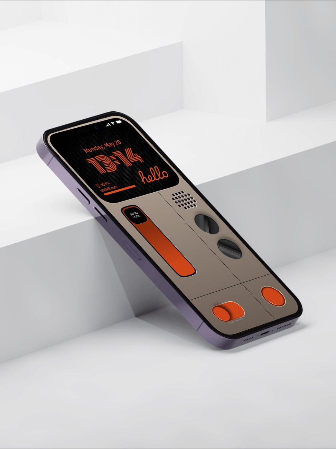 Vintage Retro Audio Control Wallpaper Set for iPhone Android Lock ...