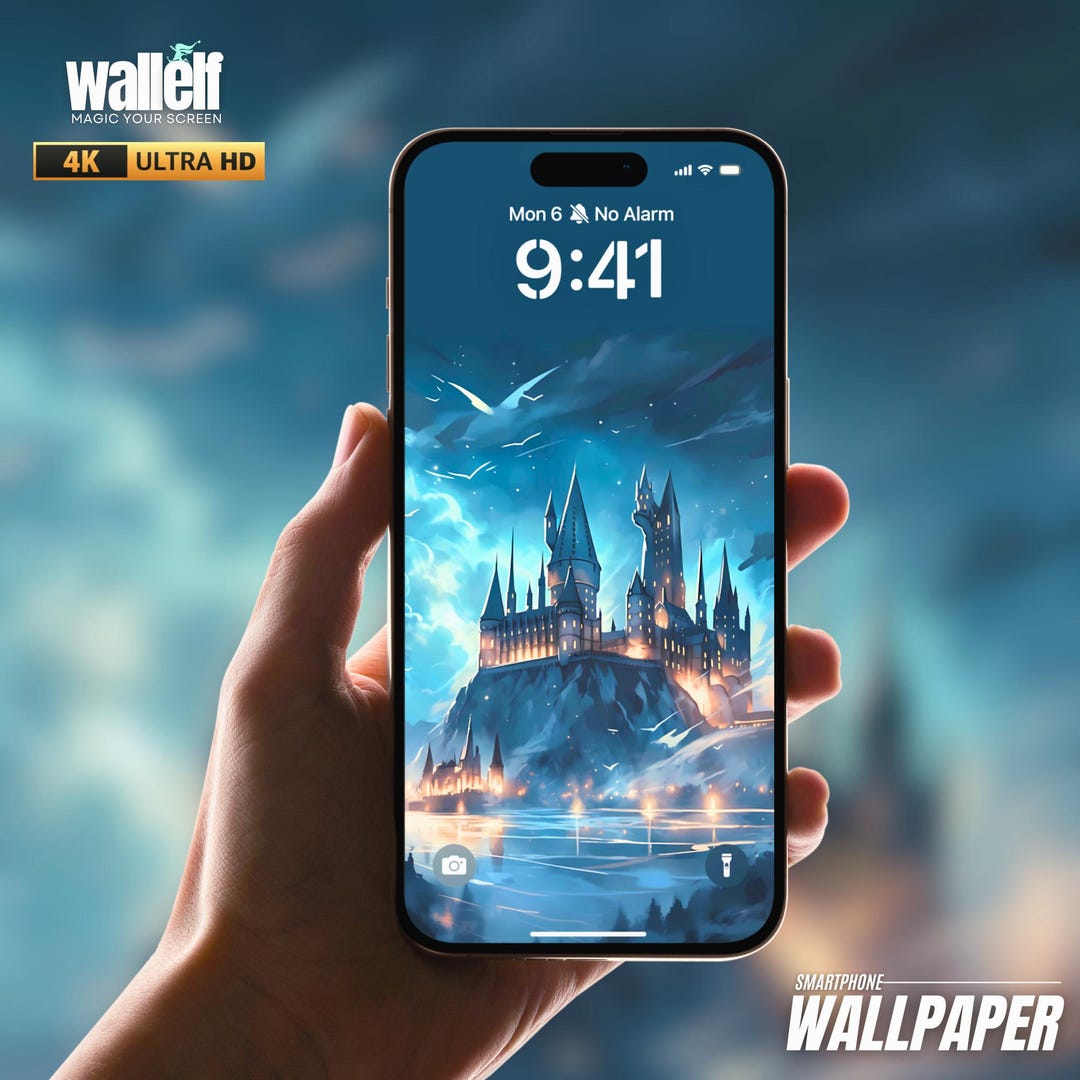 Magical Castle 4K Wallpaper | Enchanted Night Scene for Ios & Android ...