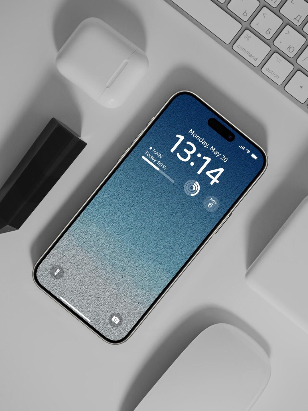 Blue Gradient Phone Wallpaper - High-resolution PNG for iPhone Android ...