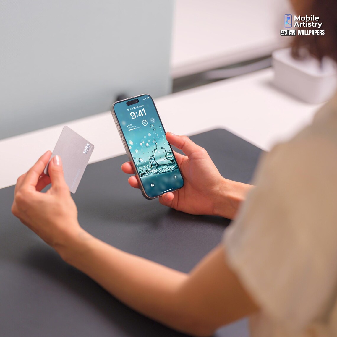 Aqua Splash Phone Wallpaper | 4K HD for Iphone, Android | Customizable ...