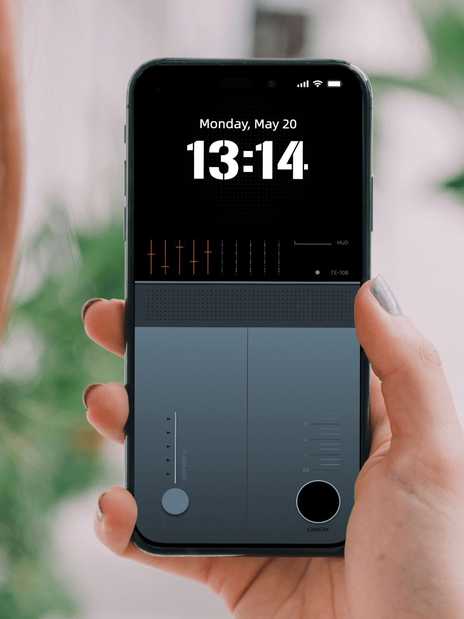 Minimalist Blue Tech Wallpaper | Futuristic Digital Design for Ios ...