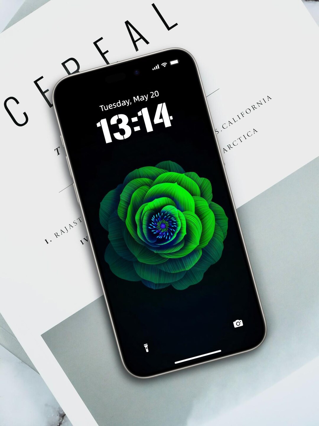 Green Bloom iPhone Wallpaper | Dark Floral Aesthetic | Abstract Nature ...
