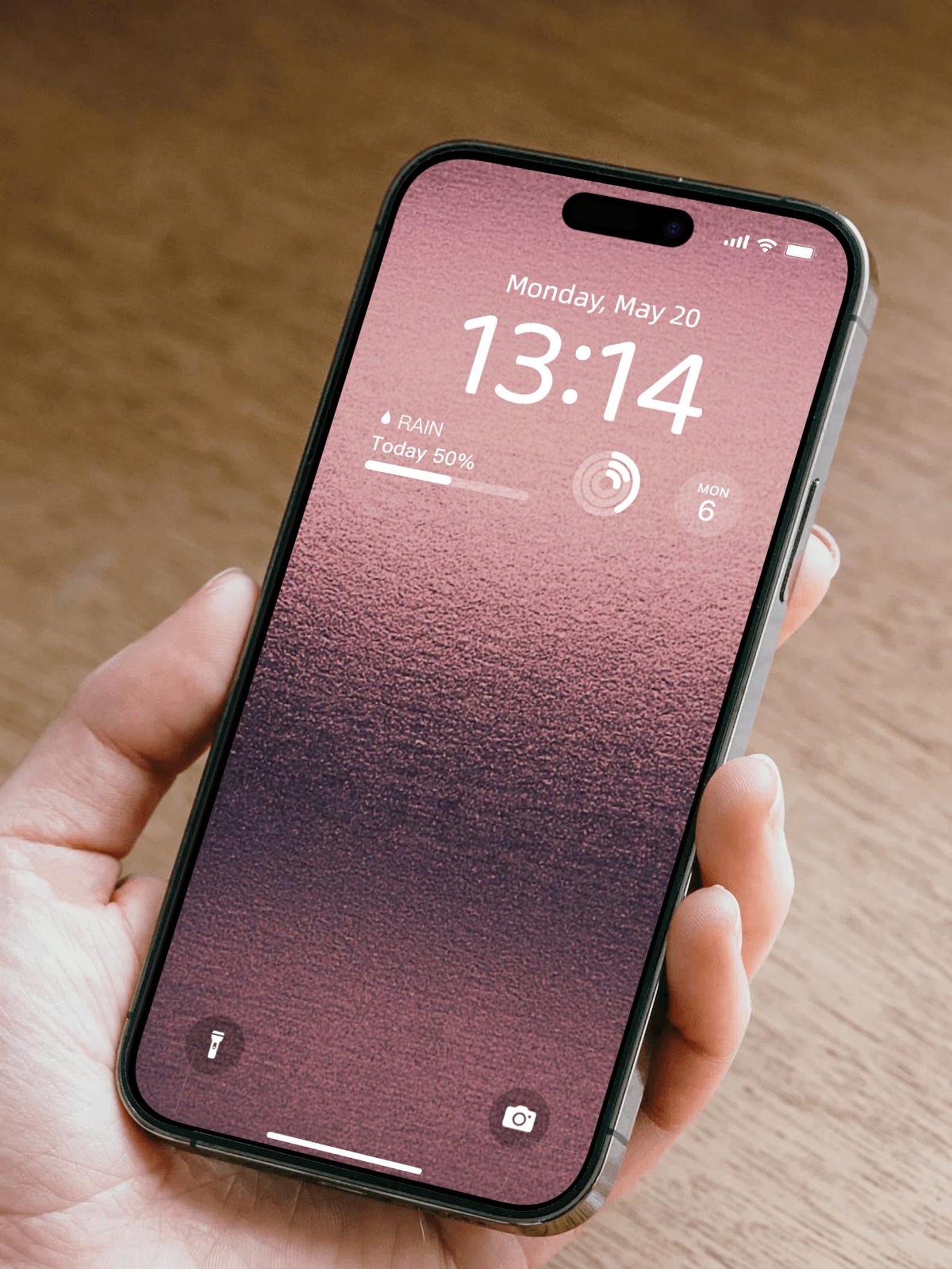 Modern Red Gradient Phone Wallpaper High-res PNG Aesthetic Lock Home ...