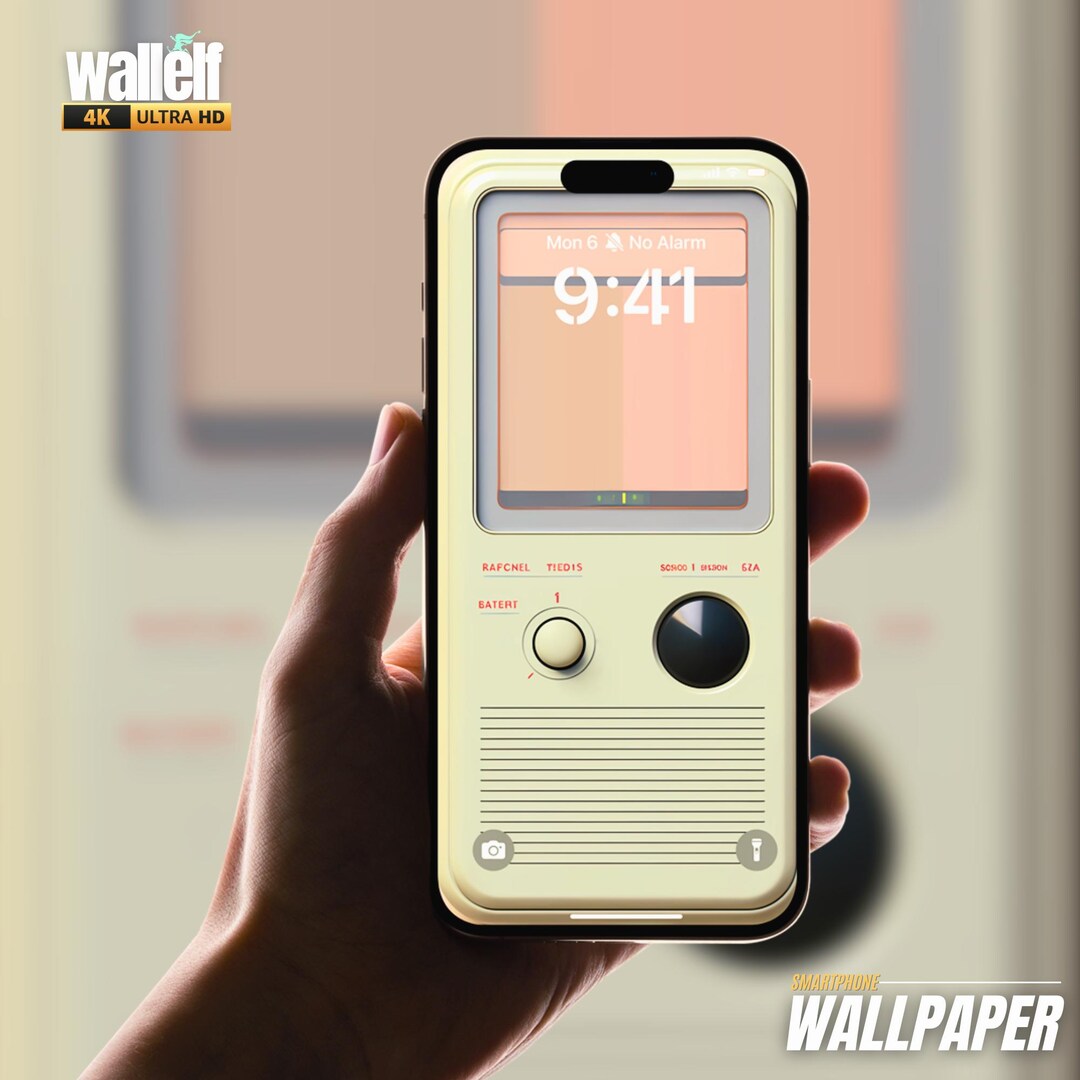 Vintage Radio-inspired Phone Wallpaper | Retro Aesthetic 4K Digital ...