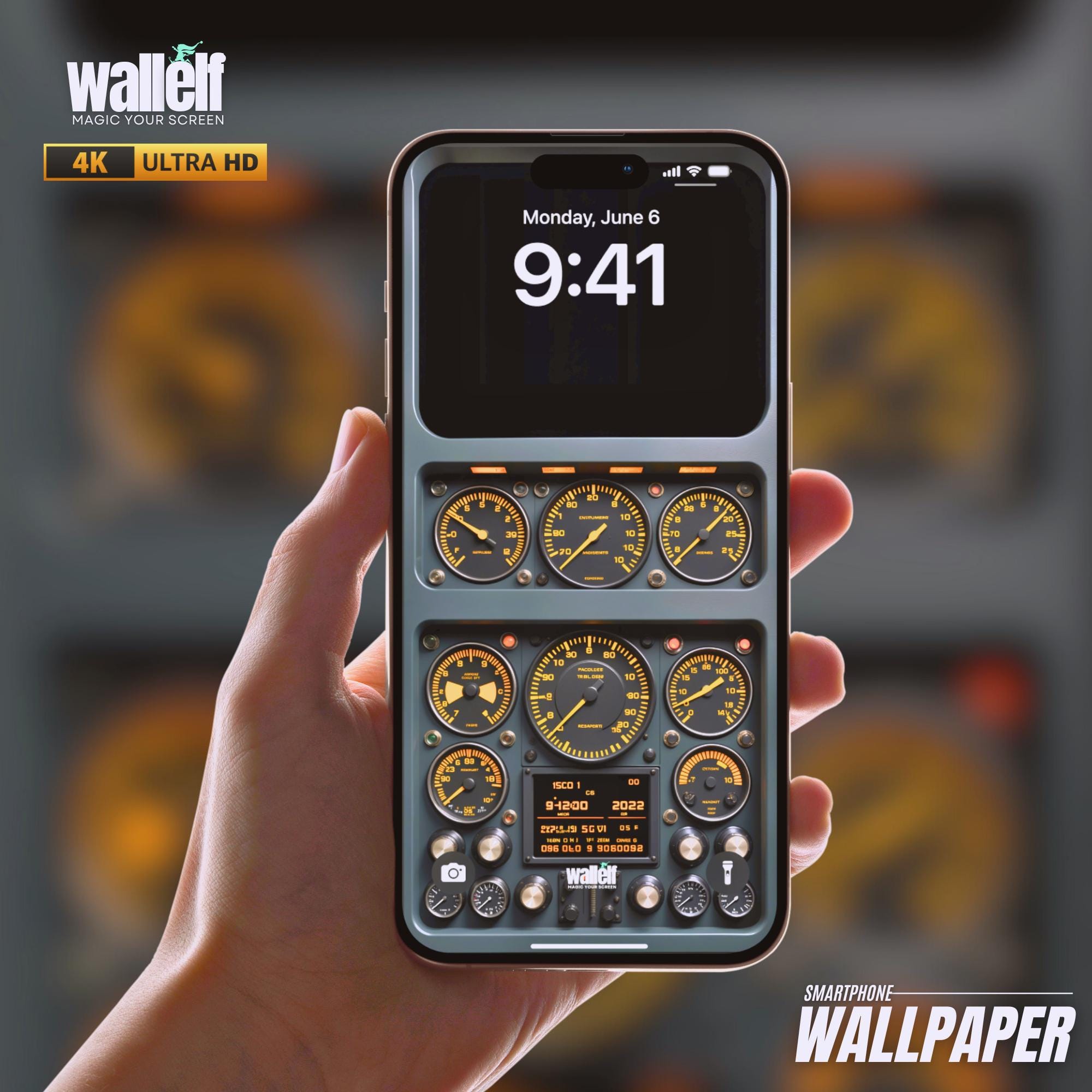 Retro Aviation Cockpit 4K Ultra HD Wallpaper | Vintage Control Panel ...