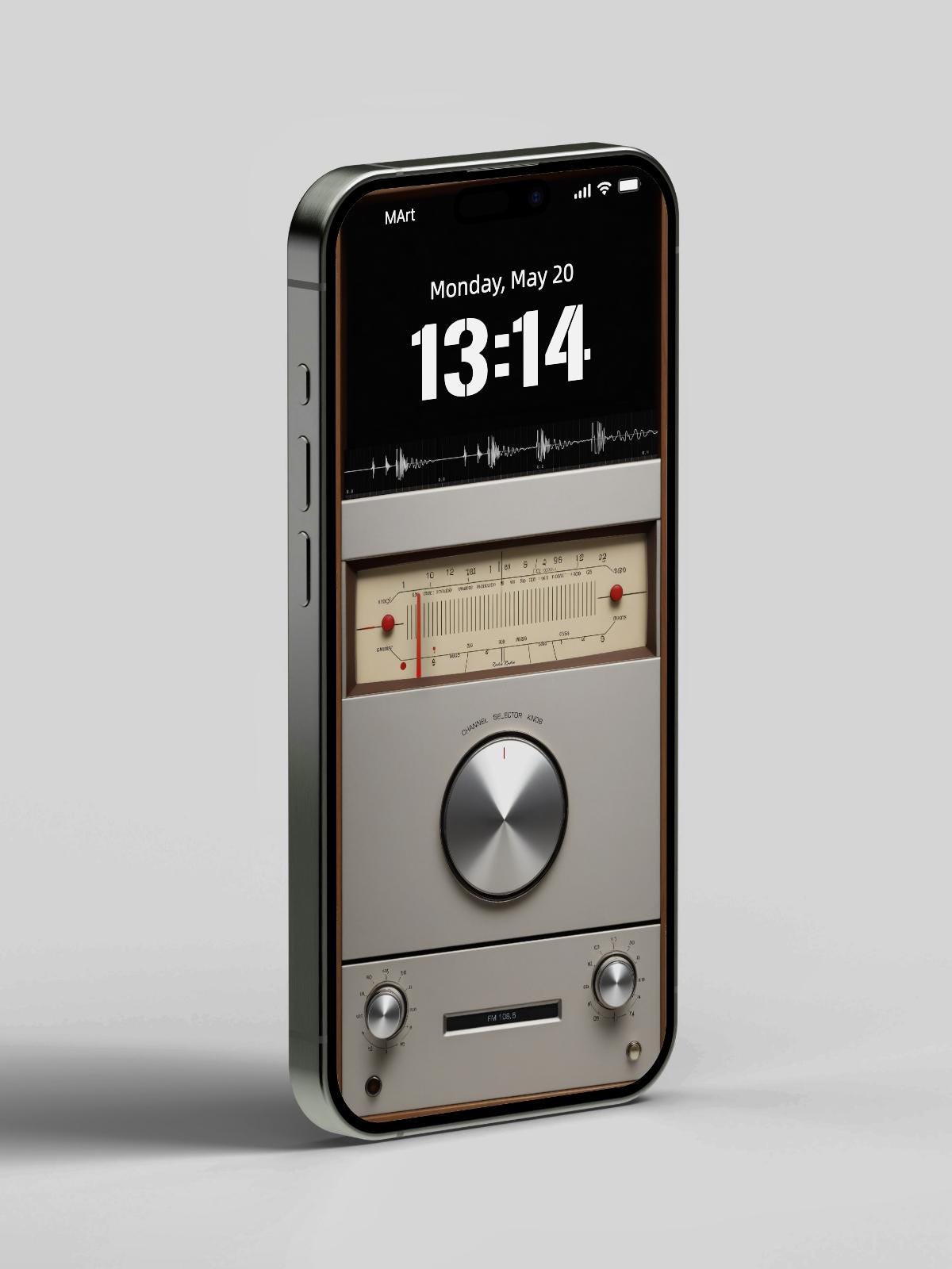 Vintage Radio Dial Phone Wallpaper | 4K HD for iPhone & Android | Retro ...