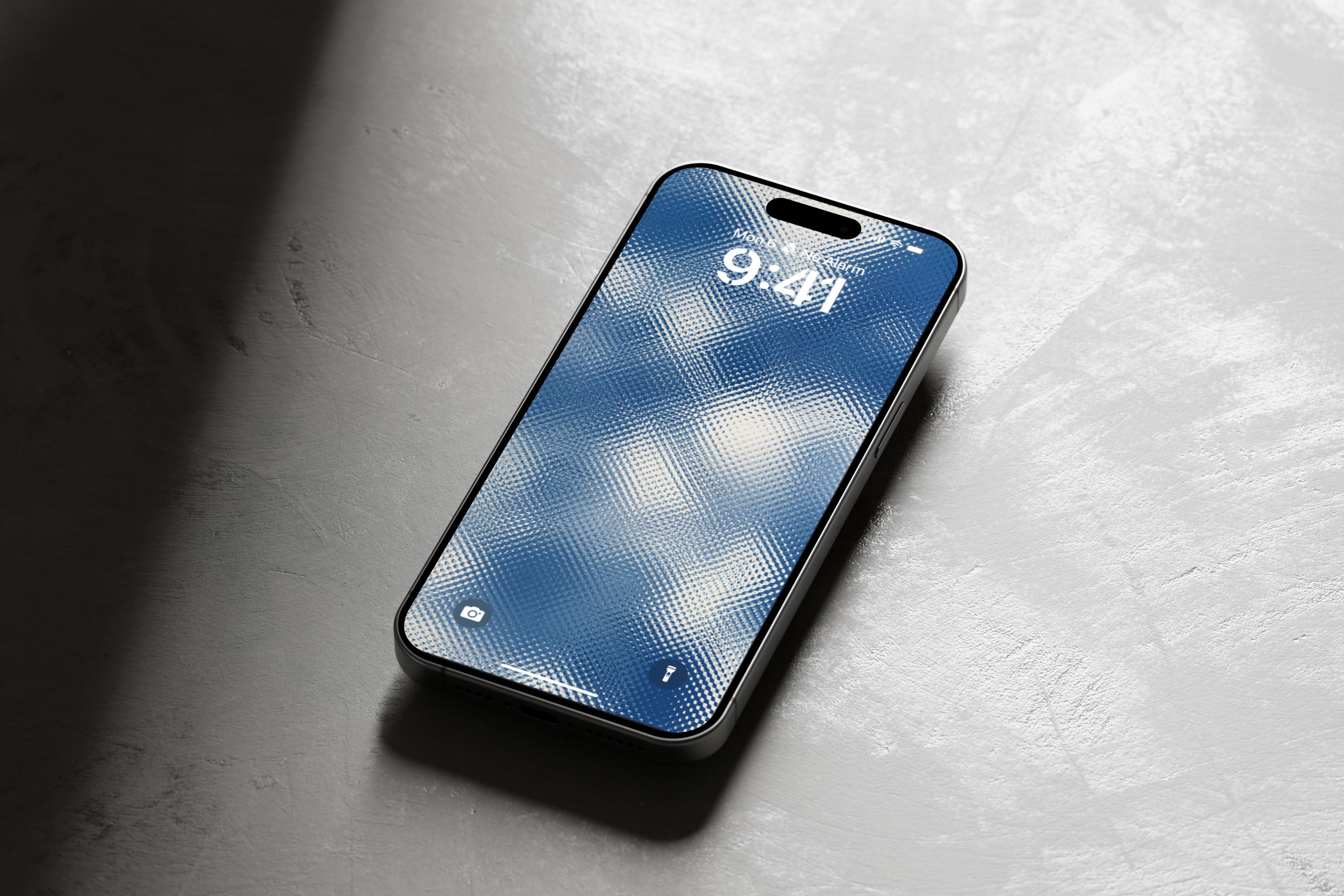 Frosted Glass Blue 4K Wallpaper | Minimalist Textured Background for ...