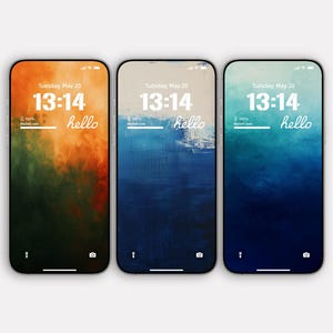 Abstract Painted iPhone Wallpaper Set | Artistic Brushstroke Aesthetic ...
