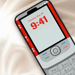 Retro Keypad Style iPhone Wallpaper | Old School Button Phone Theme ...