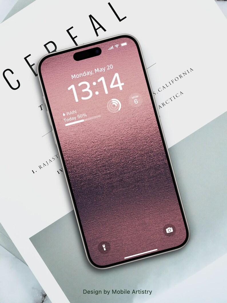 Modern Red Gradient Phone Wallpaper High-res PNG Aesthetic Lock Home ...