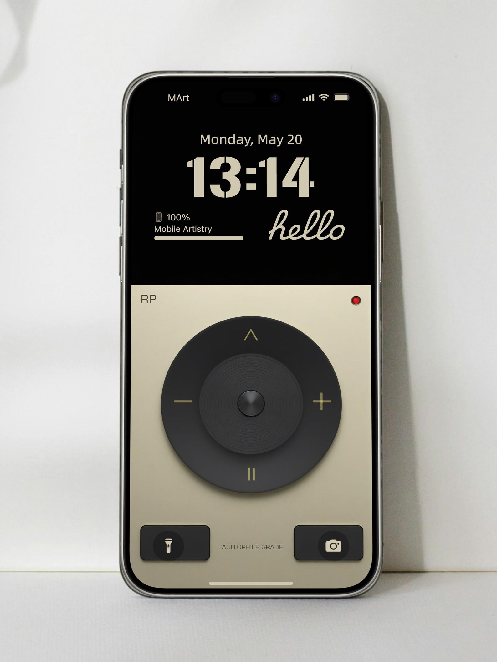 Retro Audio Control iPhone Wallpaper | Vintage Music Player-themed ...