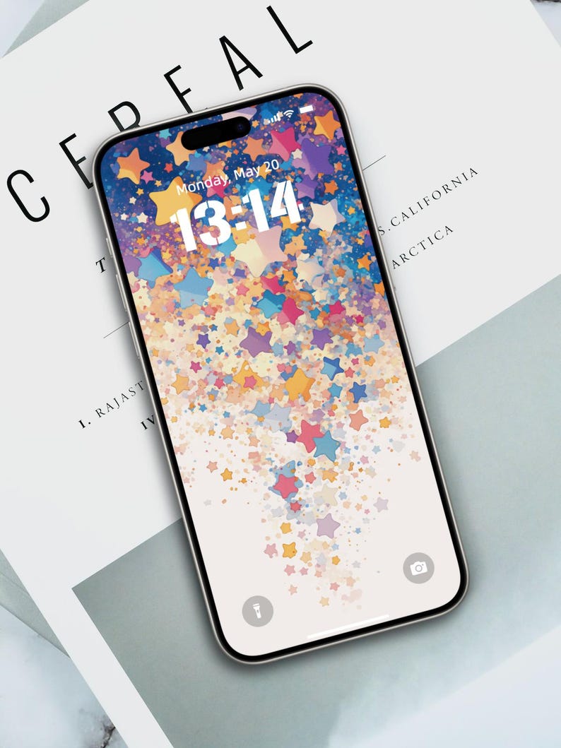 Vibrant Star Confetti 4K Wallpaper | Fun Colorful Digital Background ...