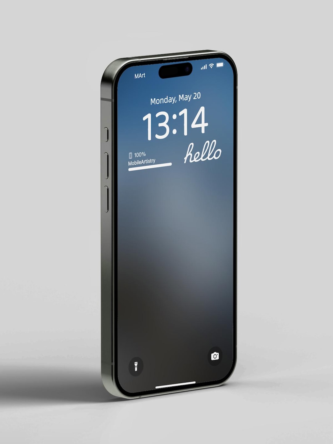 Steel Blue Gradient 4K UHD Phone Wallpaper - Sleek Minimalist Design ...