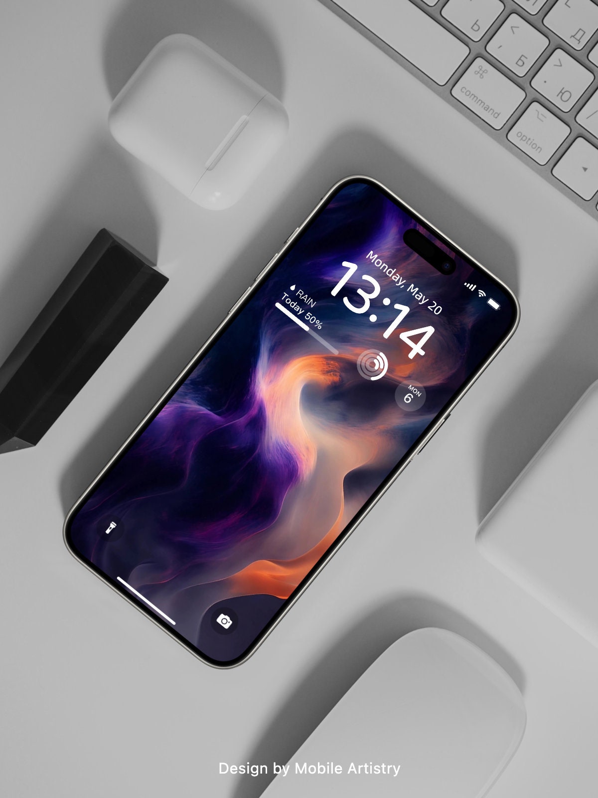 Ethereal Swirl Phone Wallpaper | High-resolution Digital Instant ...