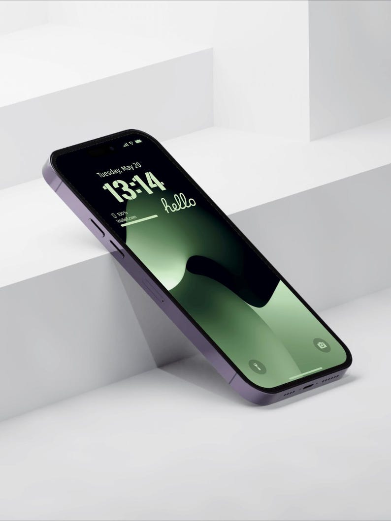 Abstract Gradient iPhone Wallpaper Set | Dark Aesthetic Lock Screen ...