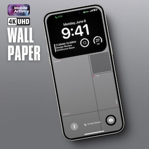 Minimalist Control Panel 4K Wallpaper - Modern Tech Design for iPhone ...