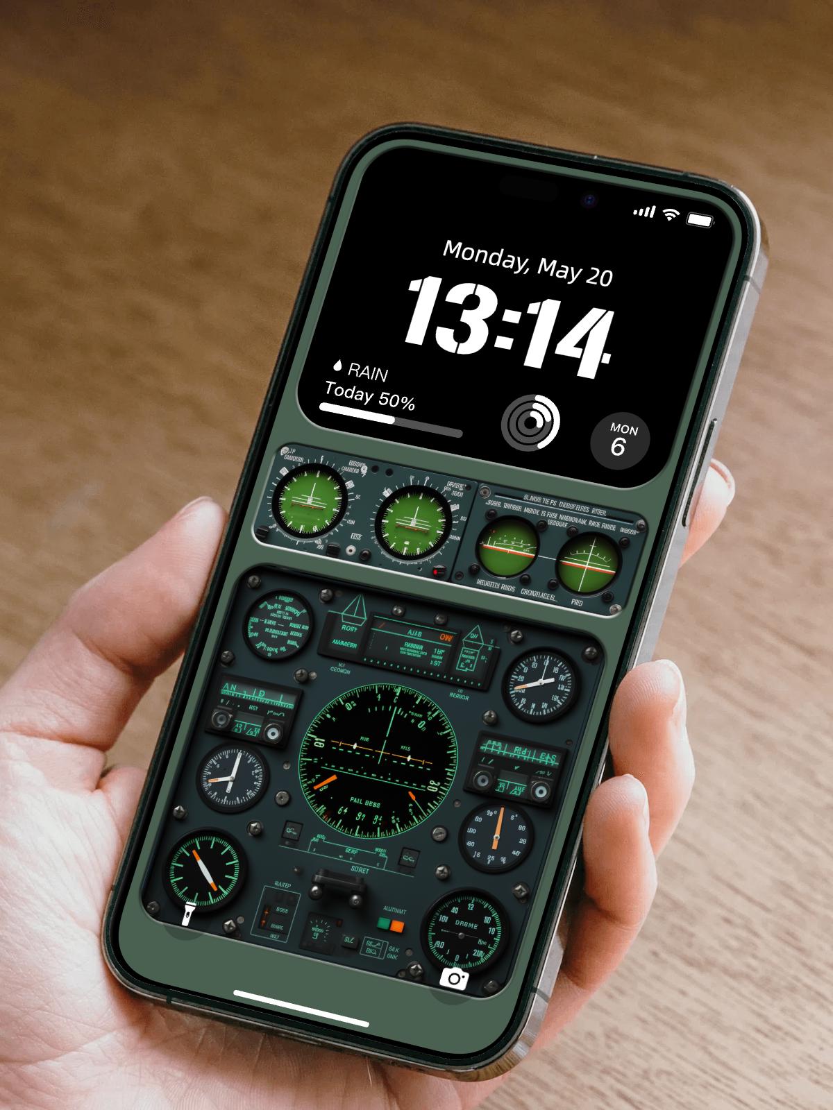 Retro Cockpit Control Panel Wallpaper | Mobile Phone Wallpaper | Ios ...
