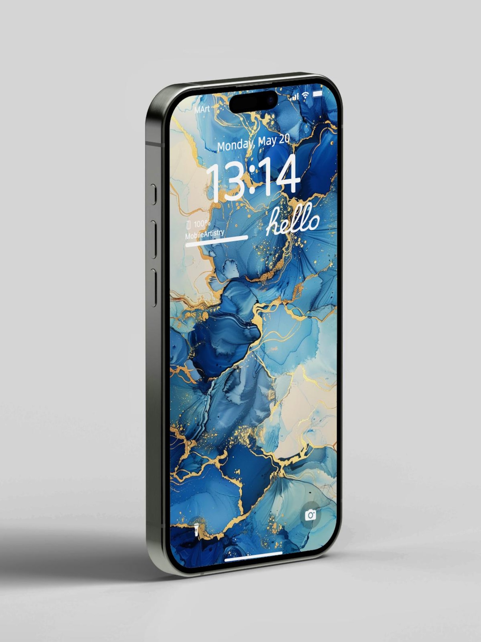 Abstract Blue Marble Phone Wallpaper Set | 4K Ocean-inspired Aesthetic ...