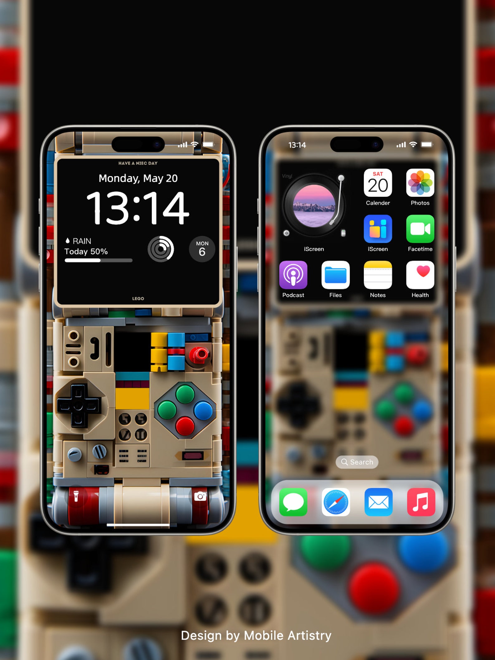 Colorful Retro Gaming Console Mobile Wallpaper - Pixel Art Design - HD ...