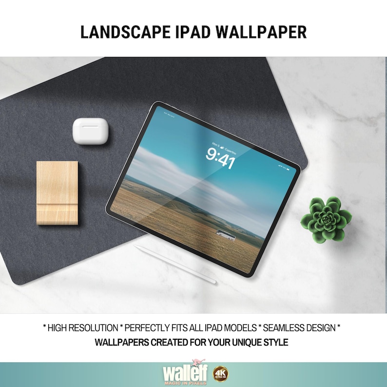 Scenic Countryside iPad Wallpaper | 4K Minimalist Nature Design for ...