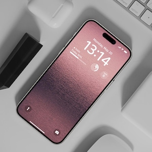 Modern Red Gradient Phone Wallpaper High-res PNG Aesthetic Lock Home ...