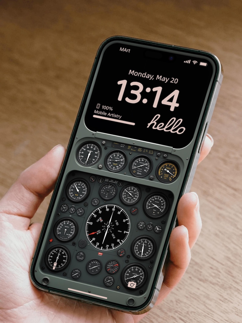 Aviation Dashboard 4K Wallpaper Retro Cockpit Instrument Panel Design ...